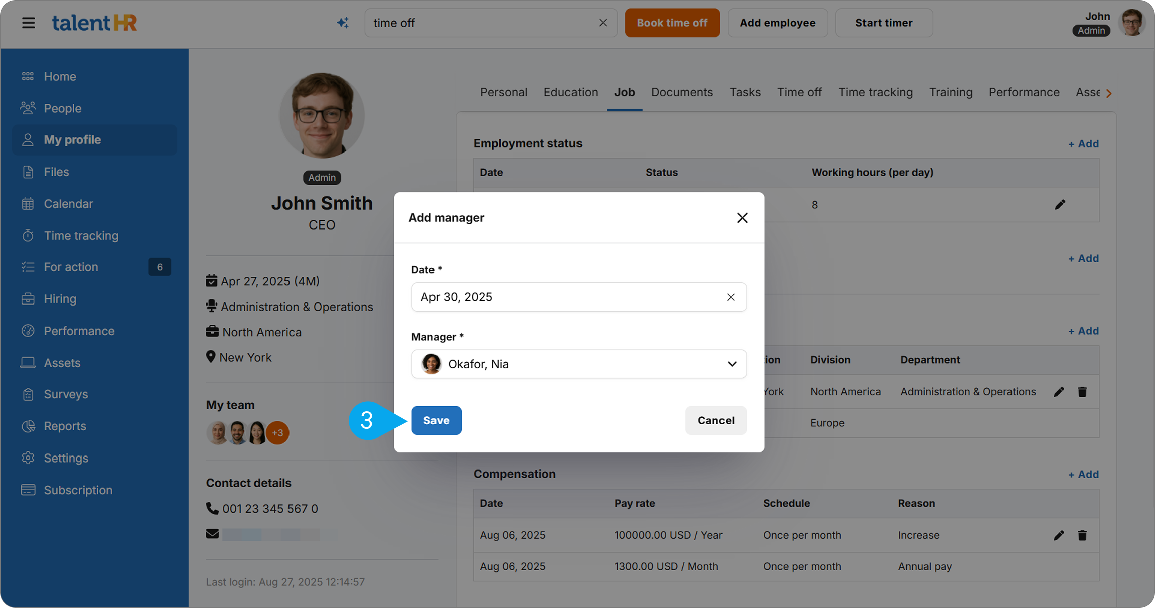 How to change the head of your org chart in TalentHR – TalentHR Help Center